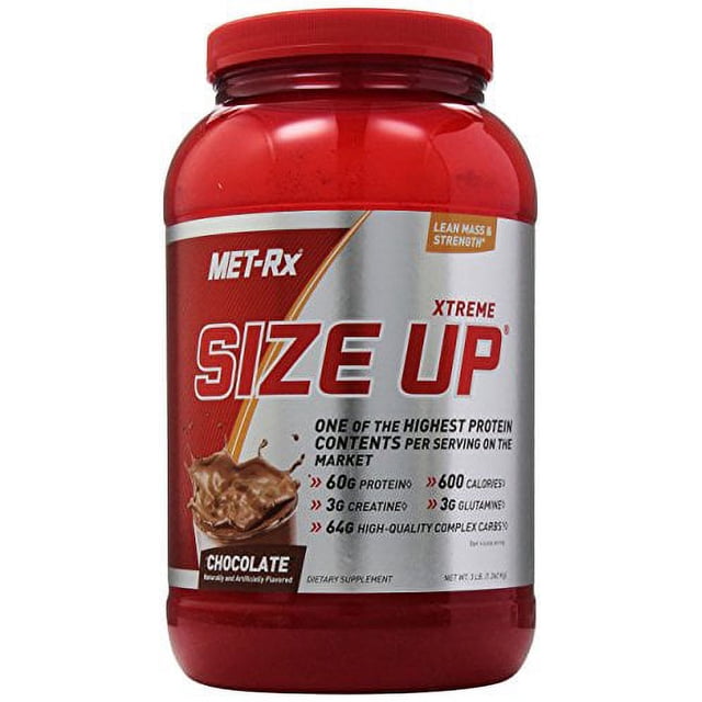 MET-Rx Size Up Gainer Diet Supplement, Vanilla, 3 Pound - Walmart.com