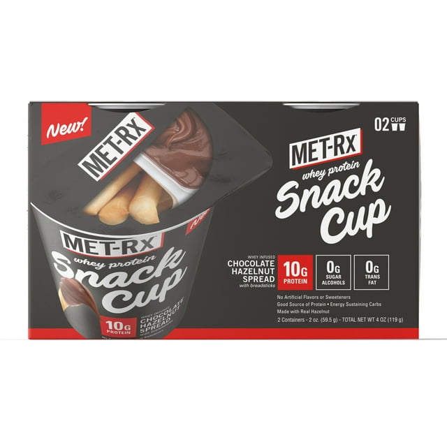 MET-Rx Whey Protein, Other, Chocolate Hazelnut,4 Oz, 2 Count - Walmart.com