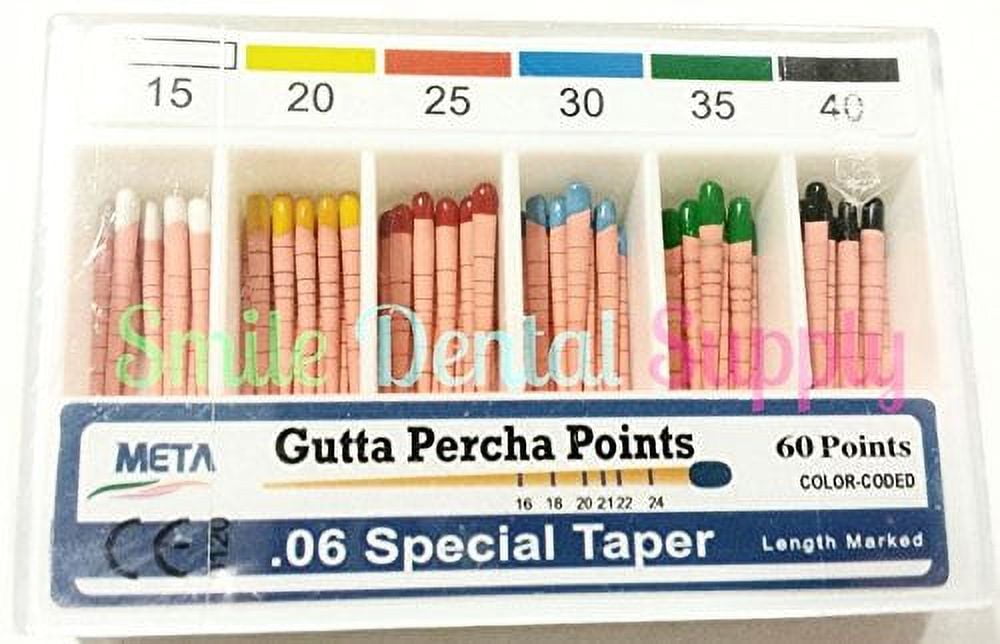 META Gutta PERCHA Points Assorted .06 Special Taper #15-20-25-30-35-40 ...