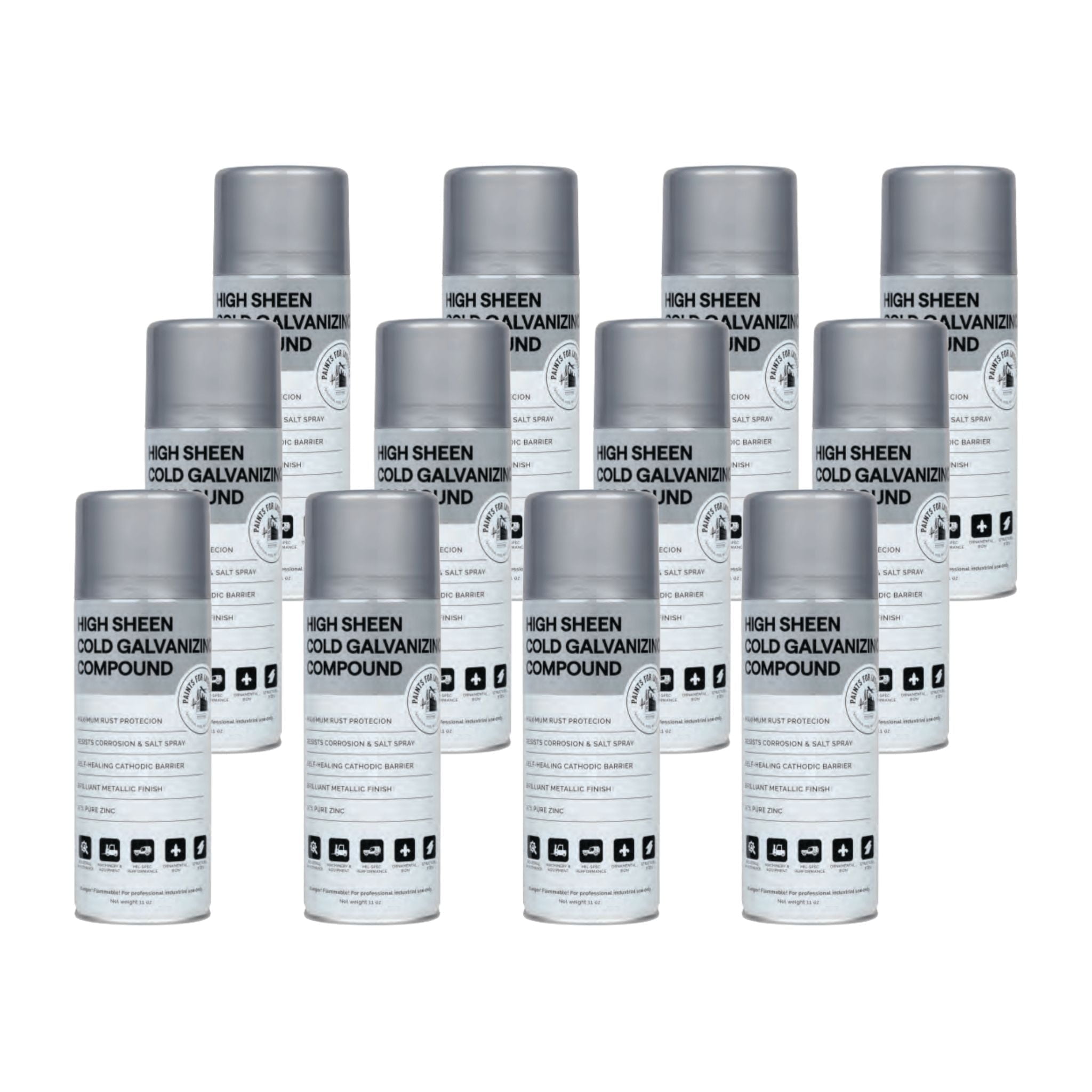 METAL-CLAD High Sheen Cold Galvanizing Aerosol by Paints For Industry ...