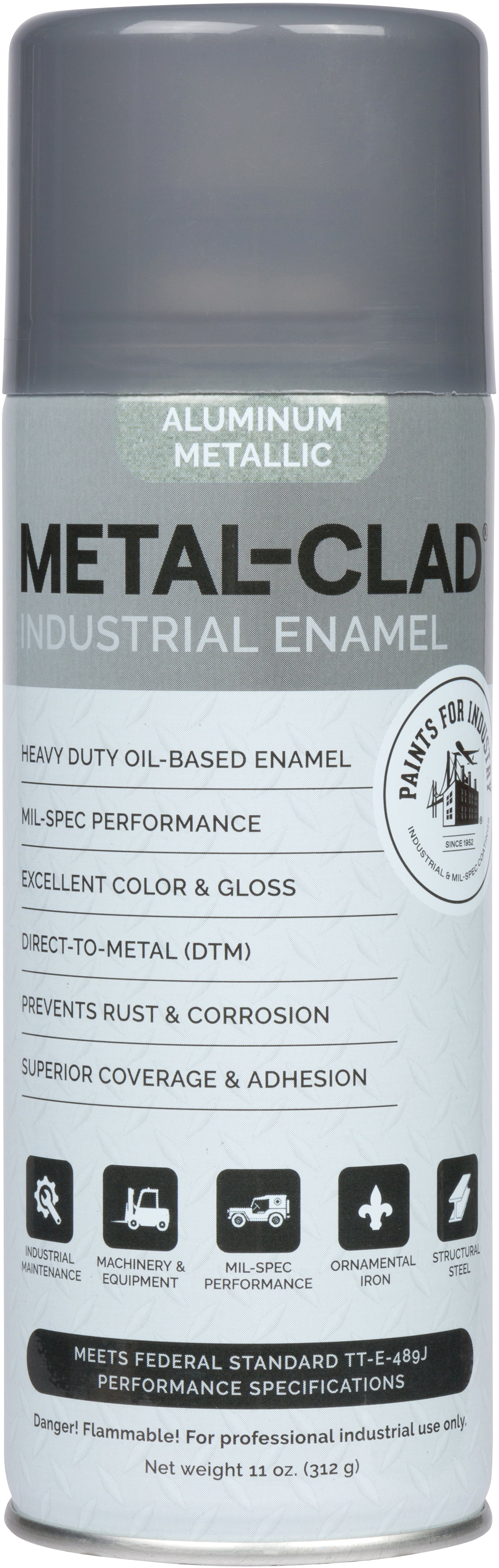METAL-CLAD Paints For Industry Industrial Enamel, Aerosol Spray Paint ...