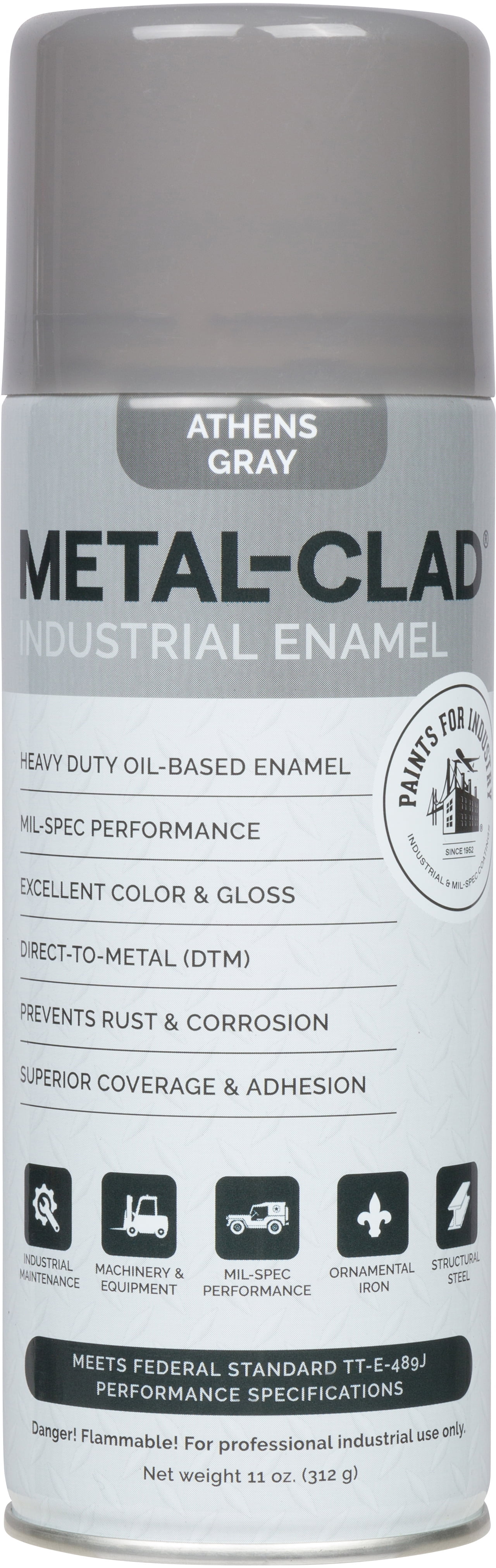 METAL-CLAD Paints For Industry Industrial Enamel, Aerosol Spray Paint ...