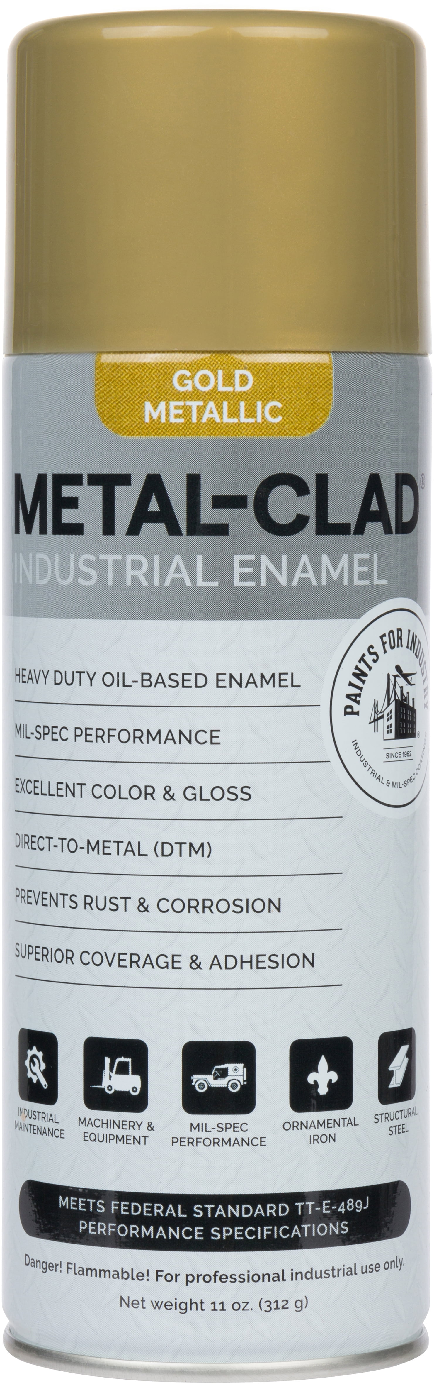 METAL-CLAD Paints For Industry Industrial Enamel, Aerosol Spray Paint ...