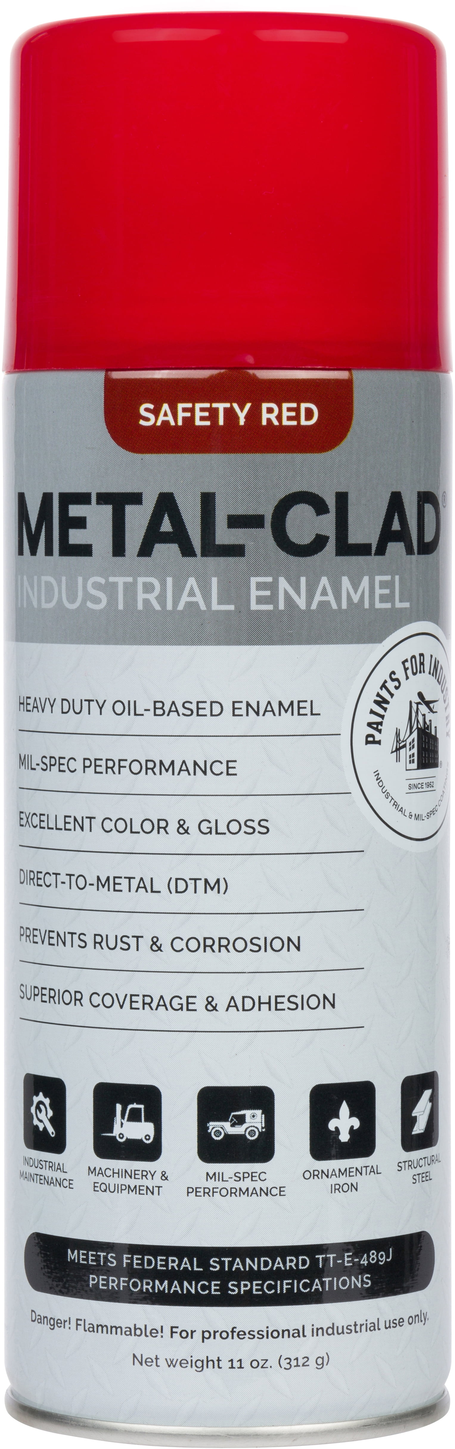 METAL-CLAD Paints For Industry Industrial Enamel, Aerosol Spray Paint ...