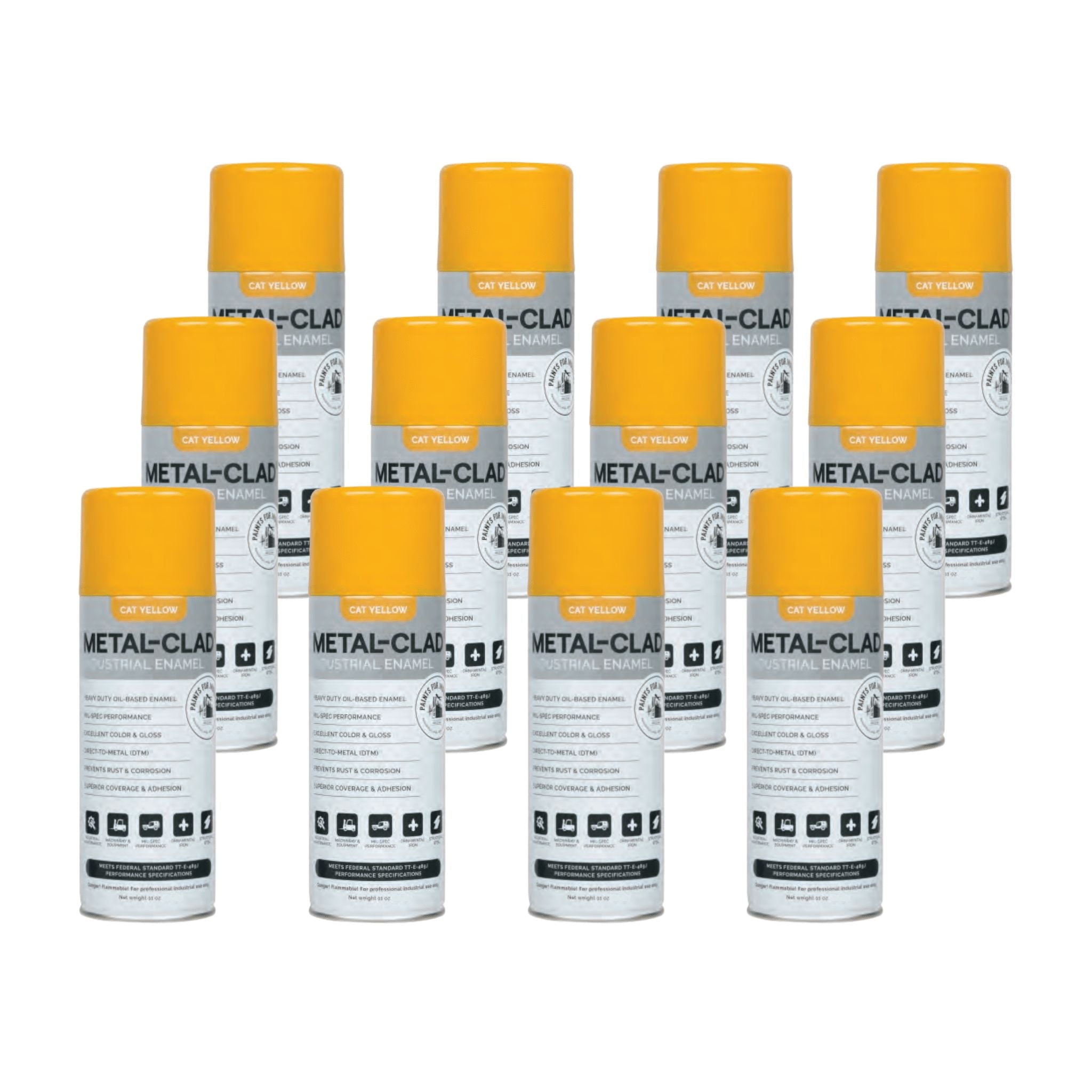 METAL-CLAD Paints For Industry Industrial Enamel, Aerosol Spray Paint ...