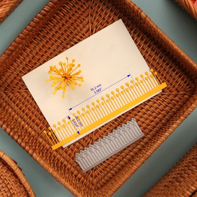 METAL CUTTING DIES flower center stamens stencil for DIY papercraft ...