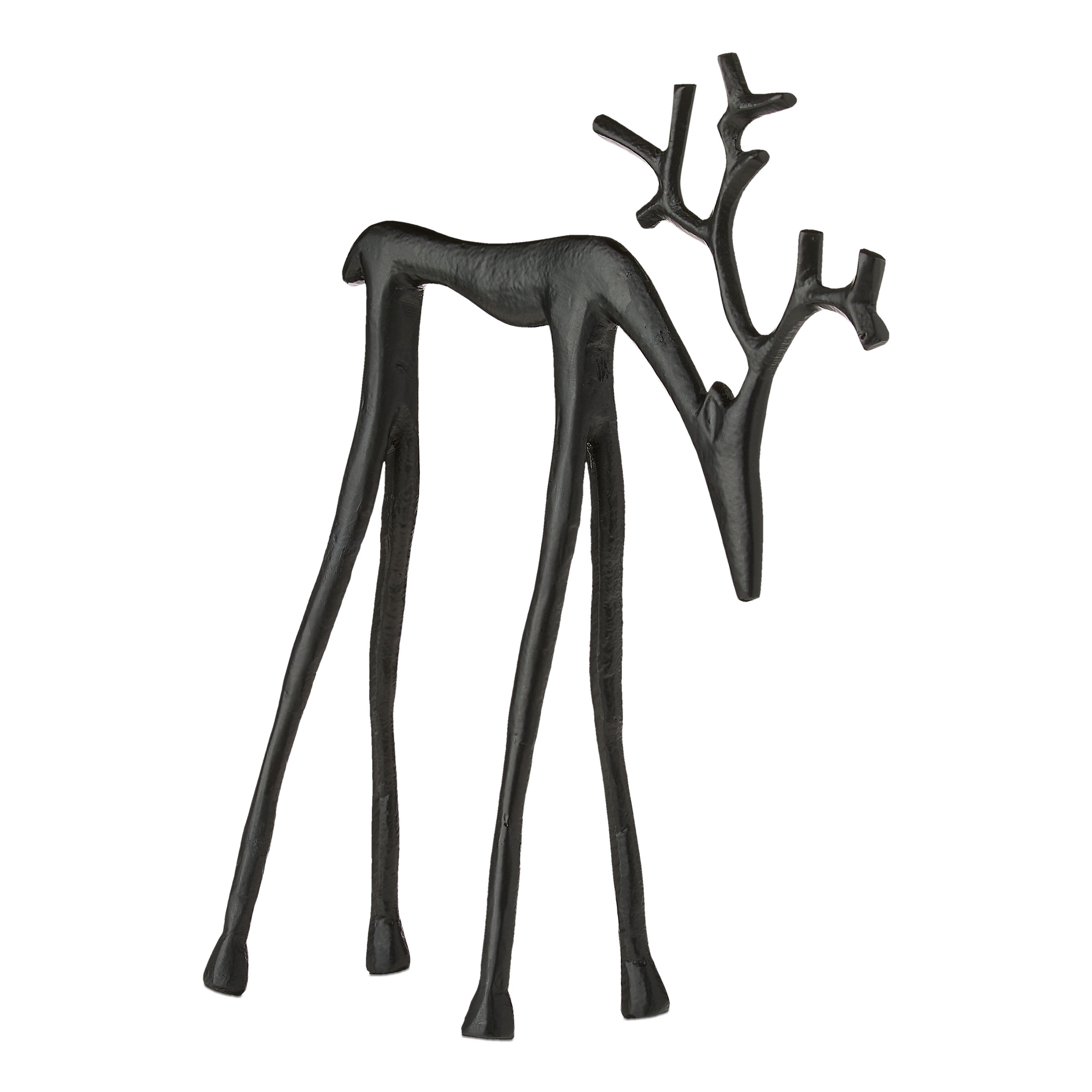 Small Metal Deer Tabletop Decoration, Black, 10", by Holiday Time ...