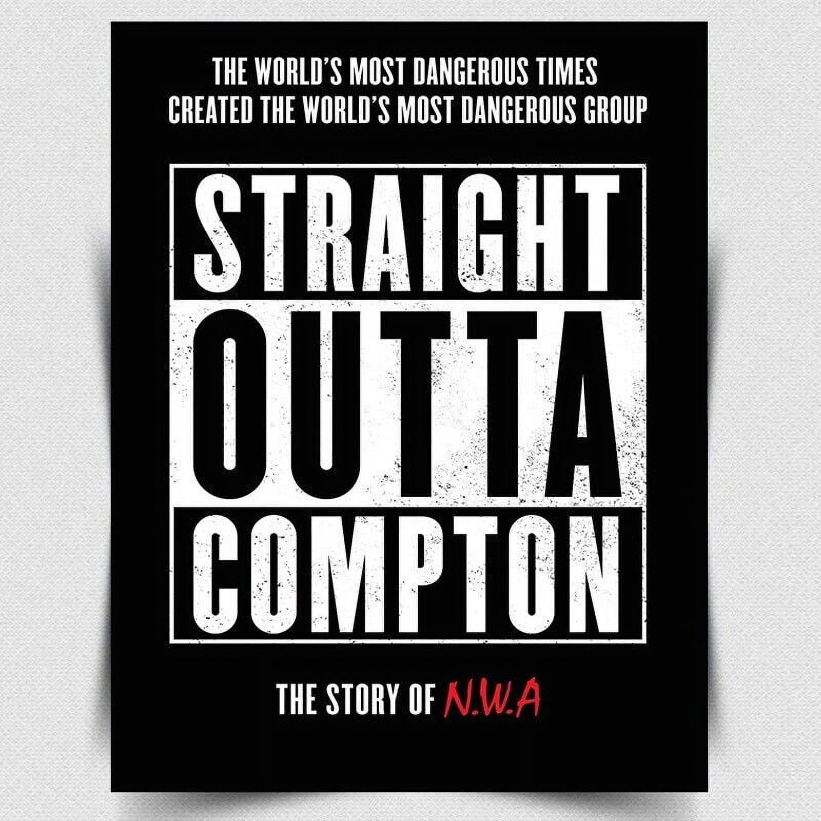 METAL SIGN WALL PLAQUE Straight Outta Compton Movie Film poster man ...