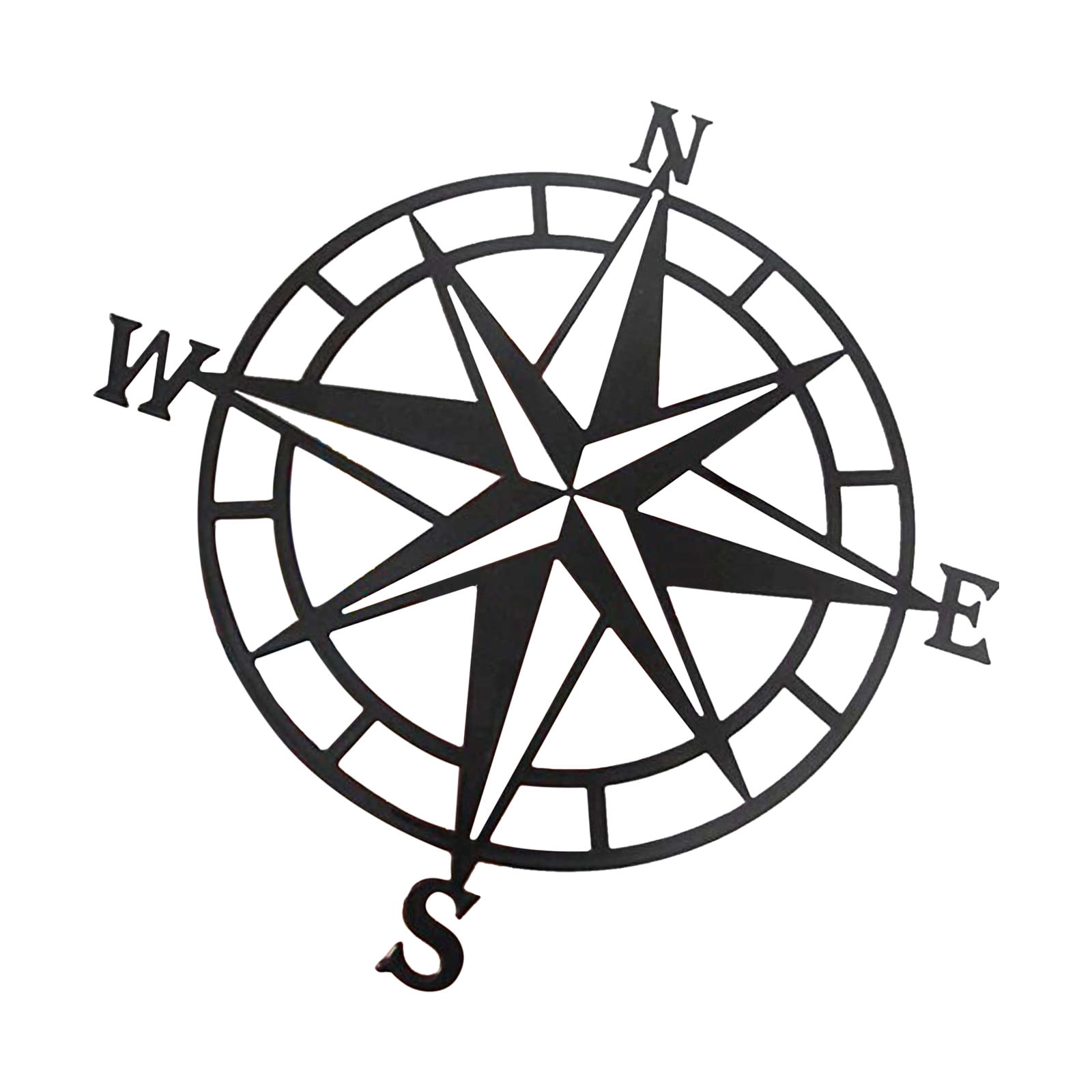 METAL WALL ART COMPASS Metal Decor Nautical Compass Wall Decor Wall ...