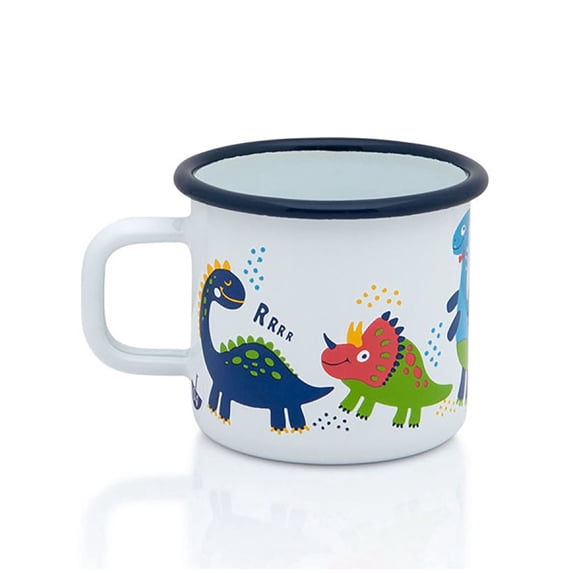 METALAC Little Dino Enamel Mug 12.5 fl oz (370 ml) Enameled Steel ...