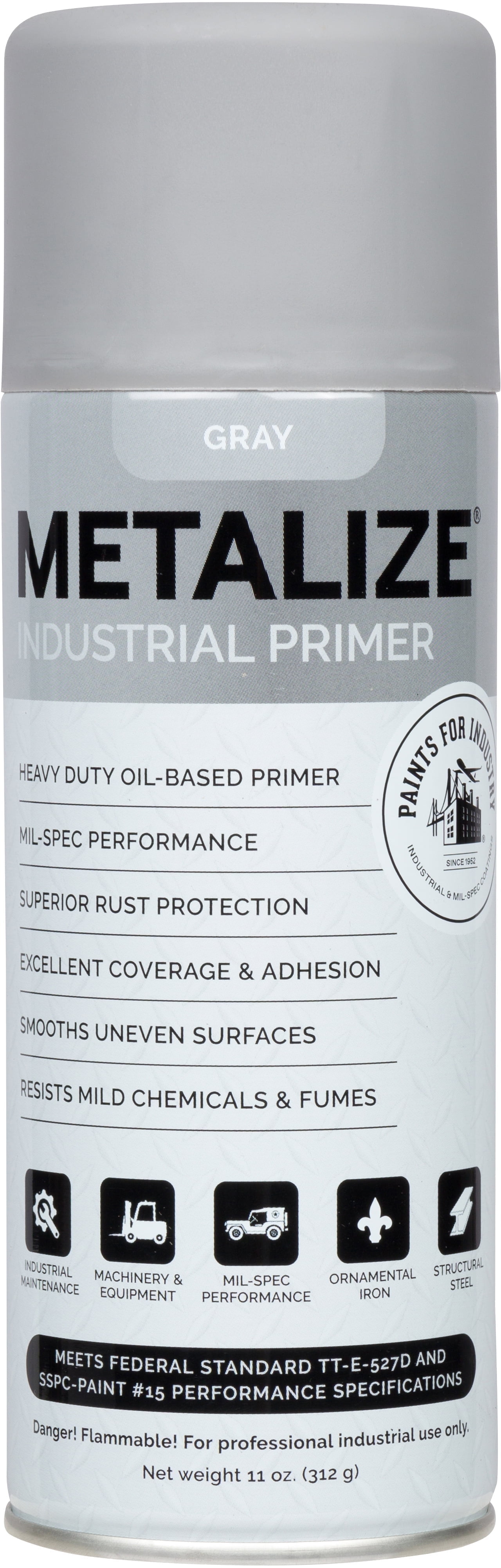 METALIZE Paints For Industry Industrial Primer, Aerosol Spray Primer ...