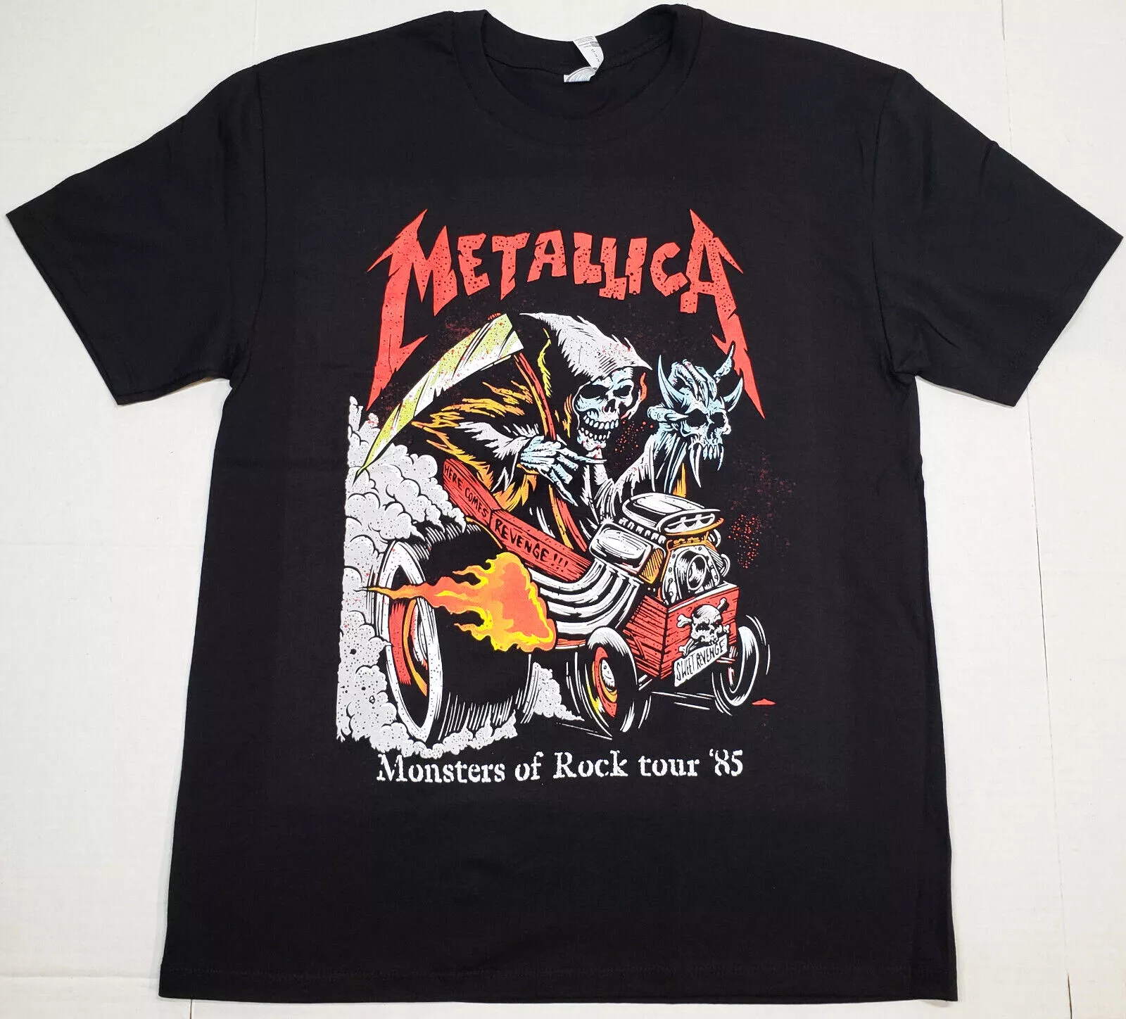 METALLICAA Monsters of Rock tour '85 Heavy Metal Tee For fans - Walmart.com