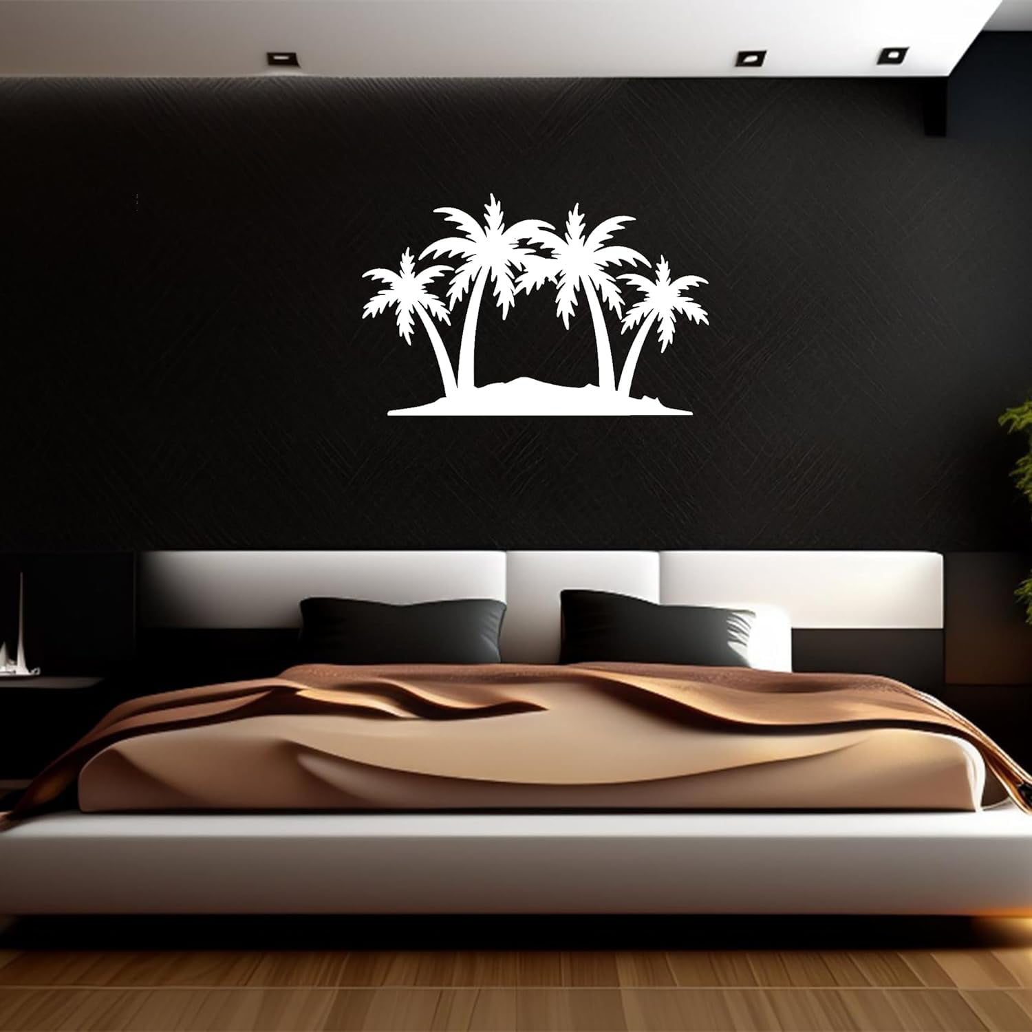 METALPLEX Palm Tree Metal Wall Art - Durable And Rust-free Indoor ...