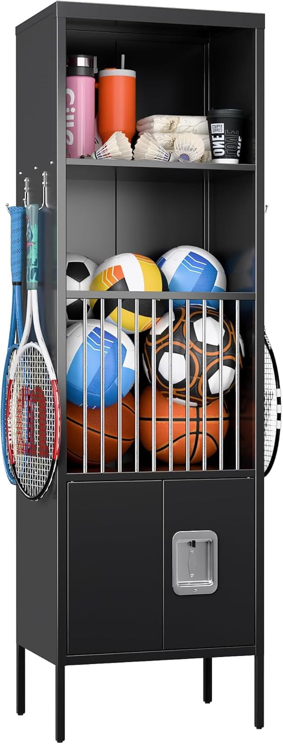 METAN Metal Ball Lockers for Home,School,Steel Balls Storage Cabinet ...