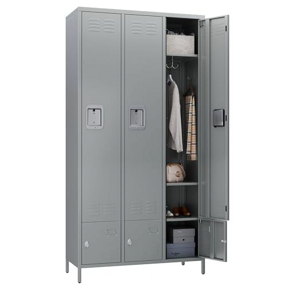 METAN Metal Storage Locker for School Office Gym Bedroom,6 Doors Steel ...