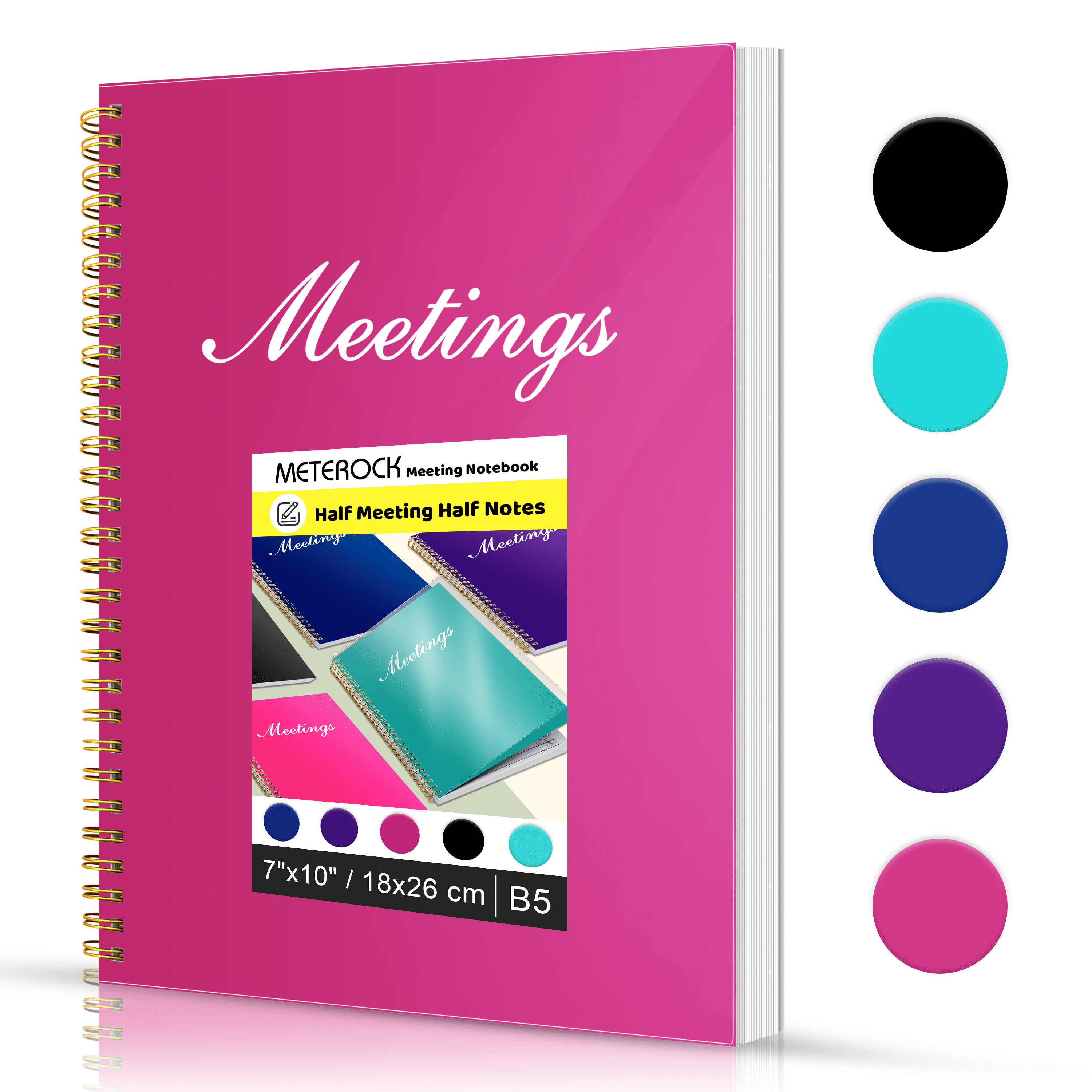 Meteorock Meeting Notebook For Work With Dotted Pages B5 Meeting Notes