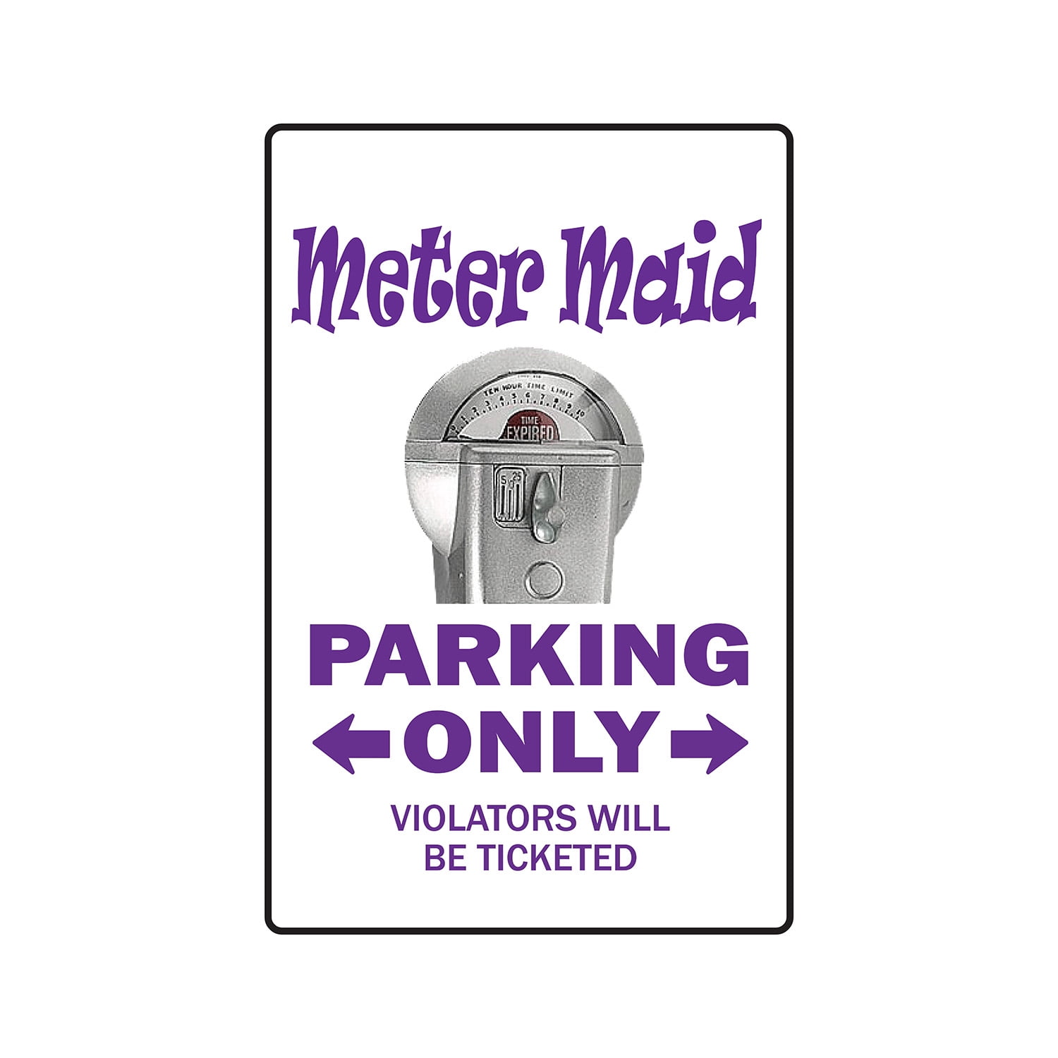 METER MAID Decal parking maids ticket Decals police cop car | Indoor ...