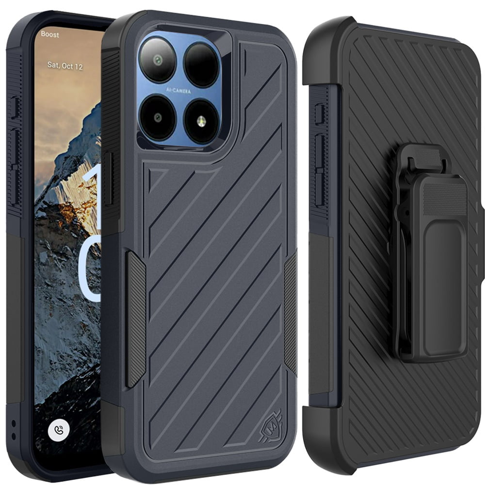 METKASE For Boost Summit 5G Noble lined shockproof dual layer hybrid ...