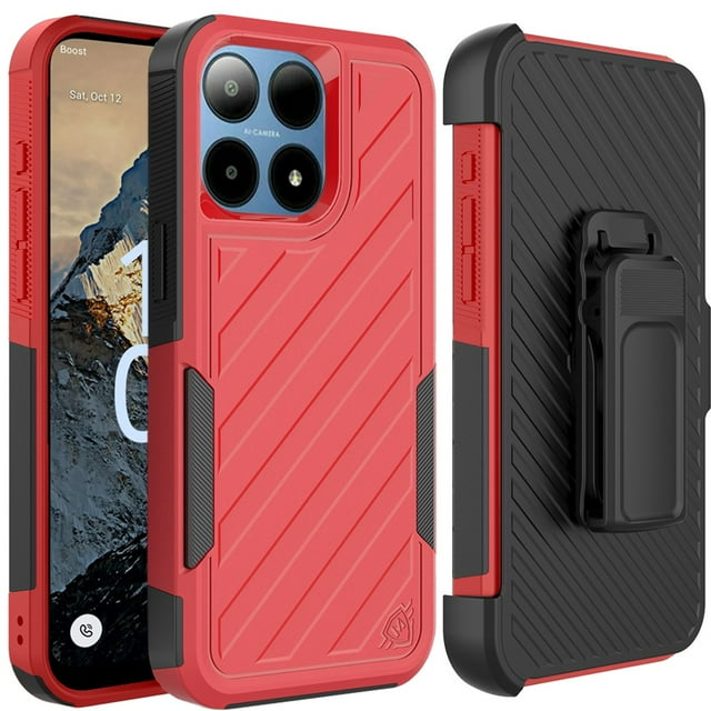 METKASE For Boost Summit 5G Noble lined shockproof dual layer hybrid ...