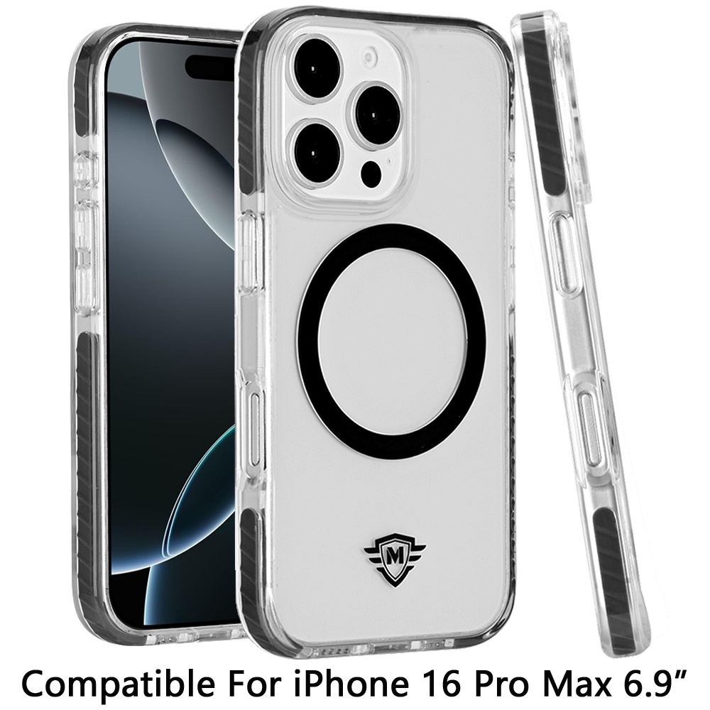[METKASE] For iPhone 16 Pro Max 6.9 inch Magnetic 3in1 Strong Thick ...