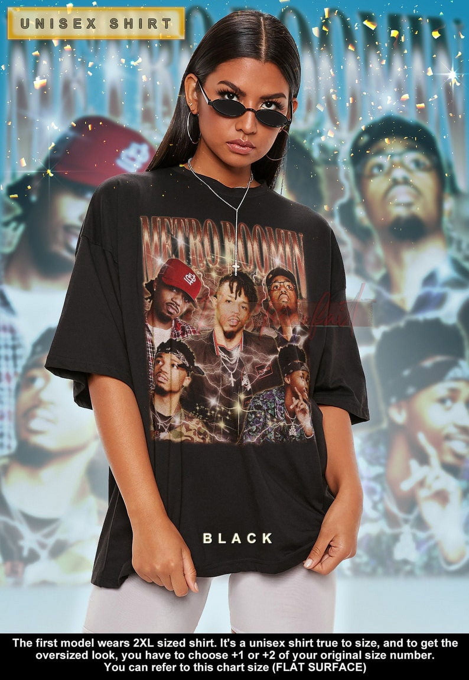 METRO BOOMIN Retro T-shirt - Metro Boomin Homage Tee, Metro Boomin Long ...