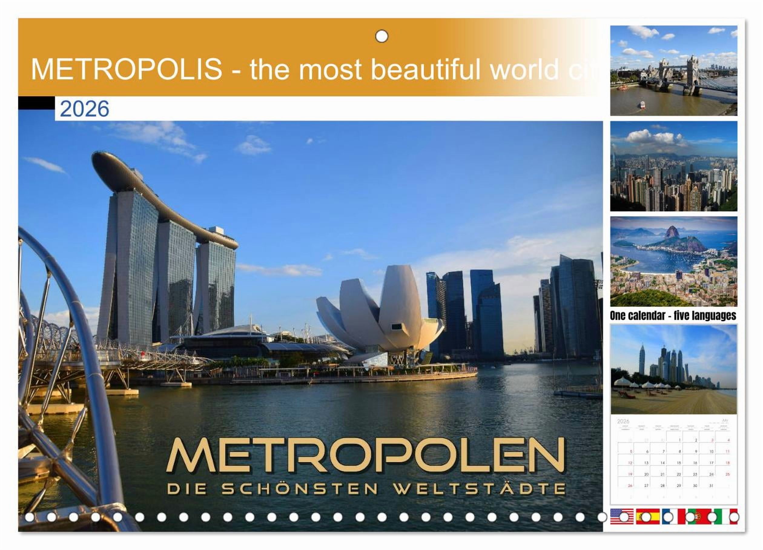 METROPOLIS - the most beautiful world cities (Monthly Wall Calendar ...