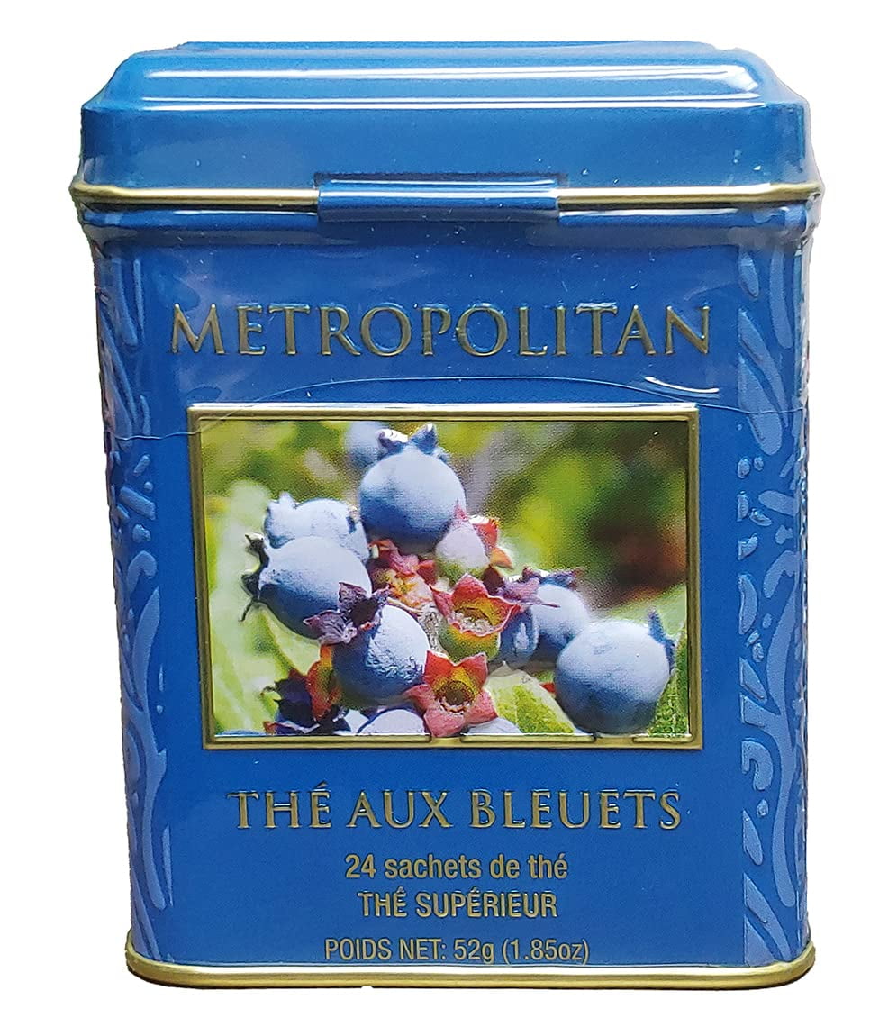 METROPOLITAN Maple Blueberry Tee 24 Tee Bags TIN Box - Walmart.com