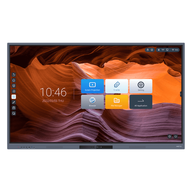 METZ Interactive Display 65 Inch H-Series: 4K UHD, 20-Point Touch ...