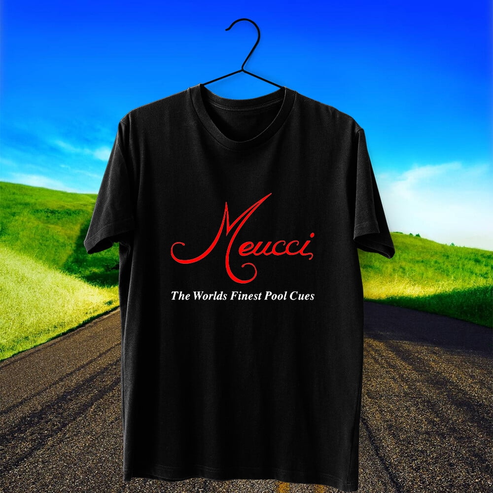 MEUCCI Pool Cues Billiards Logo Cotton T-Shirt Size S - 5XL - Walmart.com