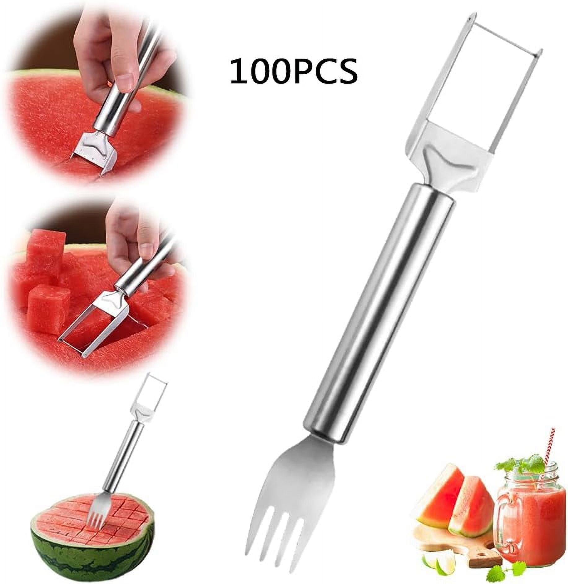 MEUDQU 2-in-1 Stainless Steel Fruit Cutter, 2024 Portable Watermelon ...