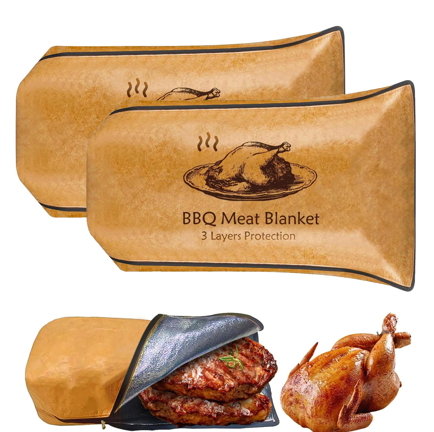 MEUDQU BBQ Meat Blanket,BBQ Blanket,BBQ Blanket for Resting Meat ...