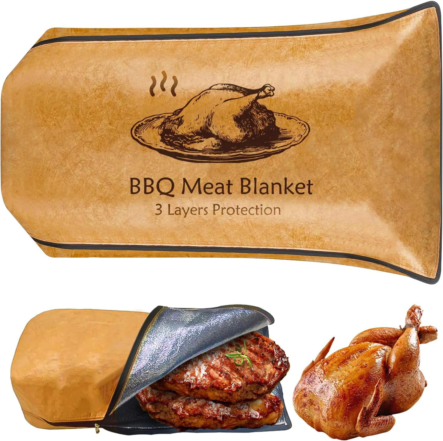 MEUDQU BBQ Meat Blanket,BBQ Blanket,BBQ Blanket for Resting Meat ...