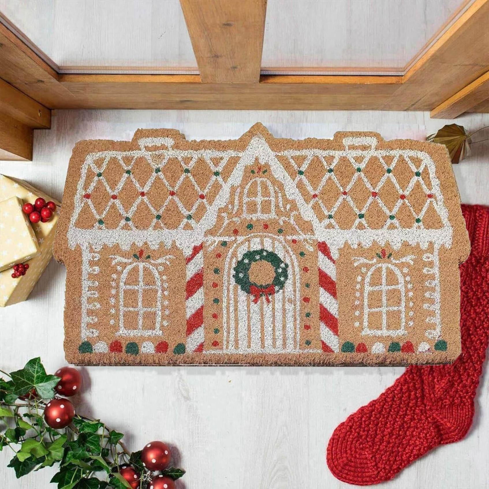 MEUDQU Gingerbread Door Mat Gingerbread Christmas Door Mat Gingerbread ...