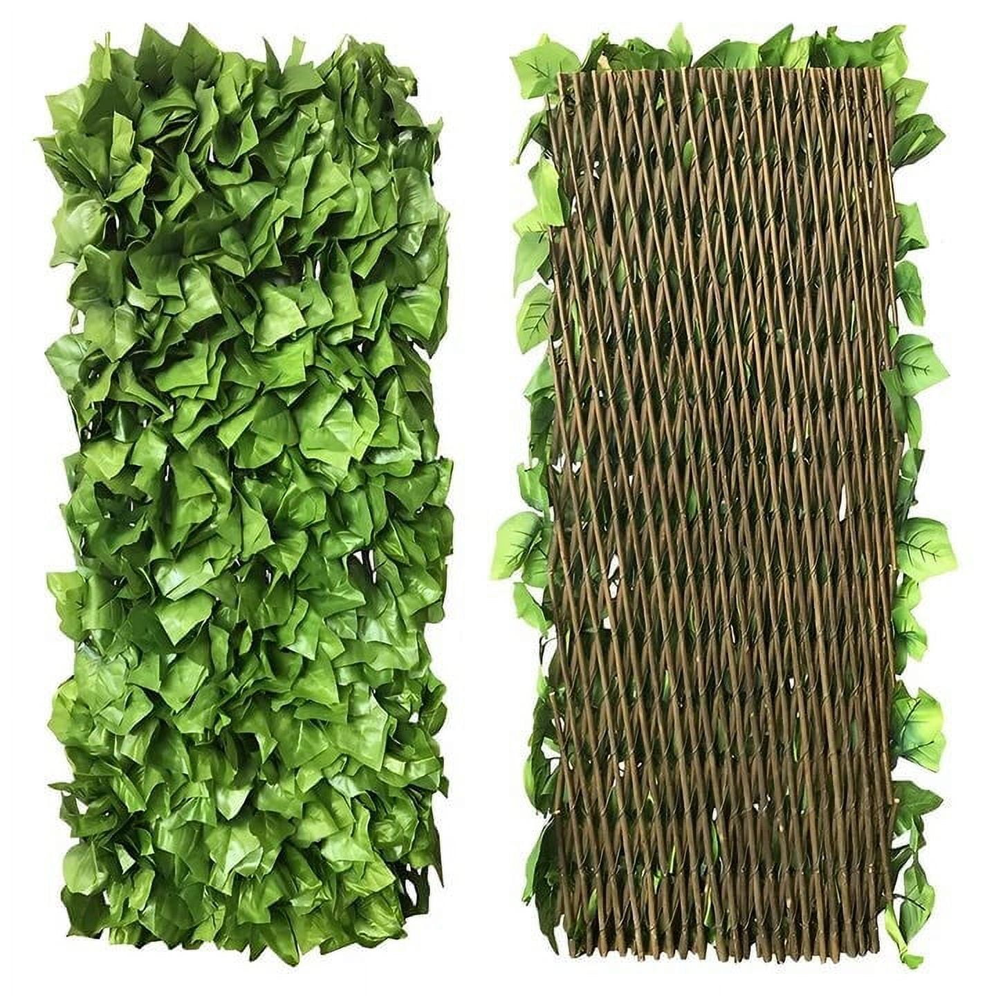 MEUDQU Patio Expandable Faux Fence Foliage Fence Balcony Decorative ...