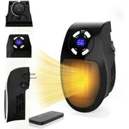 Brentwood 350 Watt Plug-In Wall Outlet Personal Space Heater in White ...