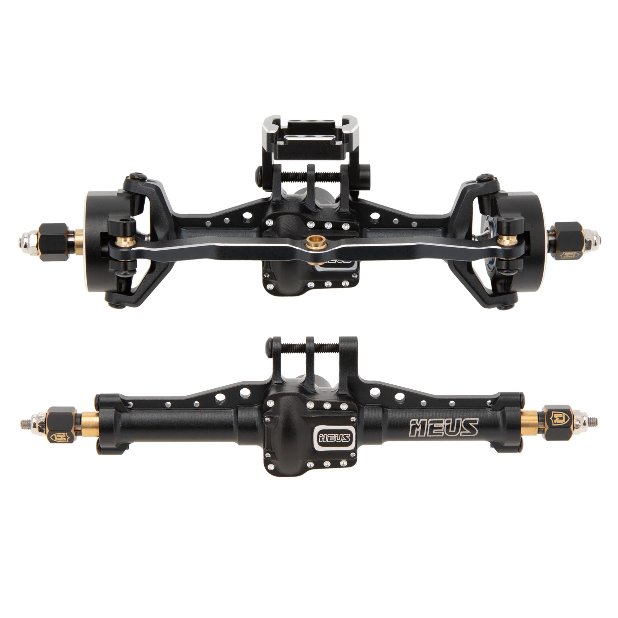 MEUS RACING Aluminum CNC Upgraded Front and Rear Axle Assembly Kit ...