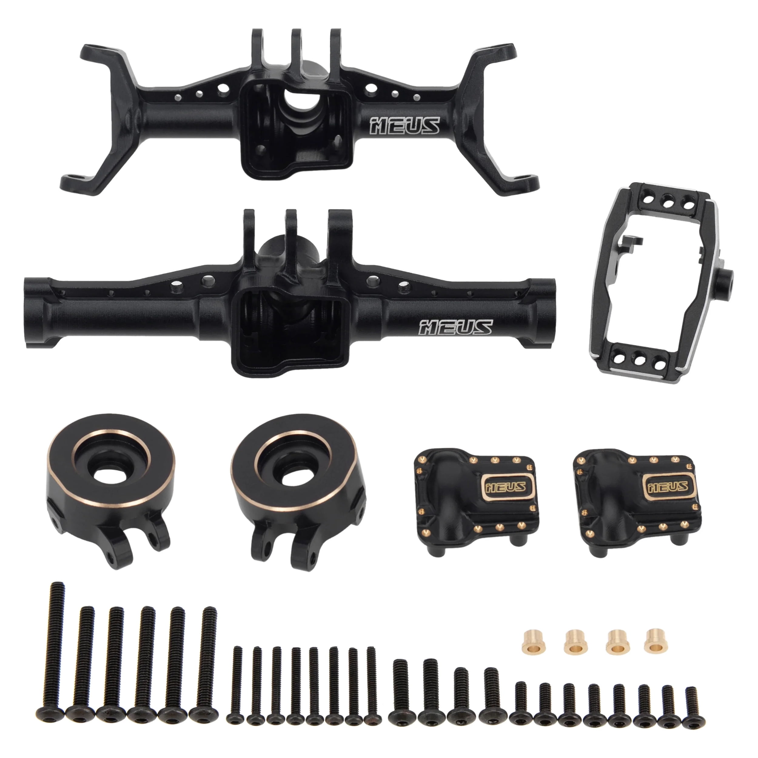 MEUS RACING Aluminum Front Rear Axle Housing with Brass Axle Cover ...