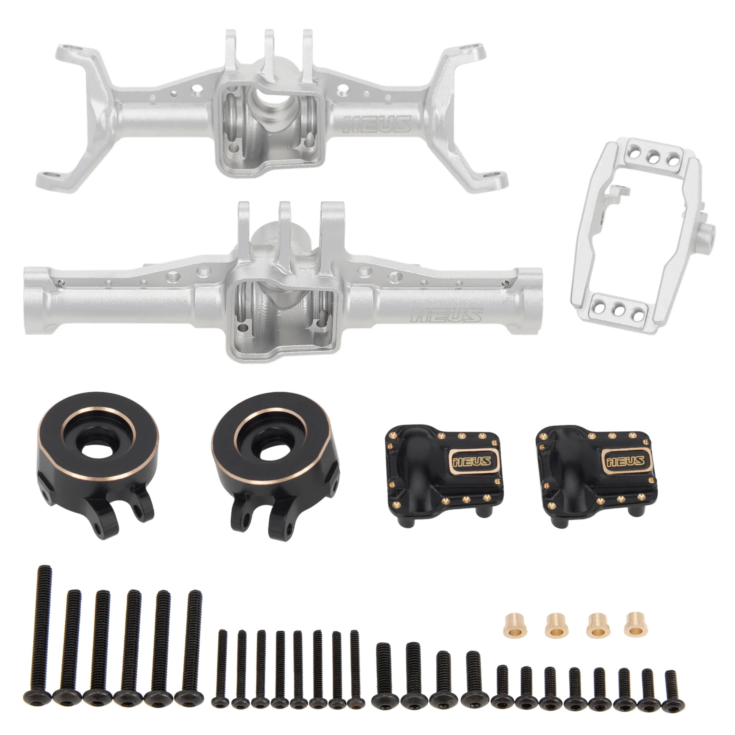 MEUS RACING Aluminum Front Rear Axle Housing with Brass Axle Cover ...