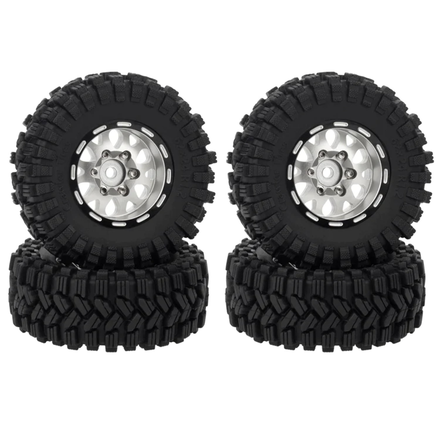 MEUS Racing 1.2-inch Beadlock Wheels Brass Rim+ Aluminum 1.0(plus) Tire ...