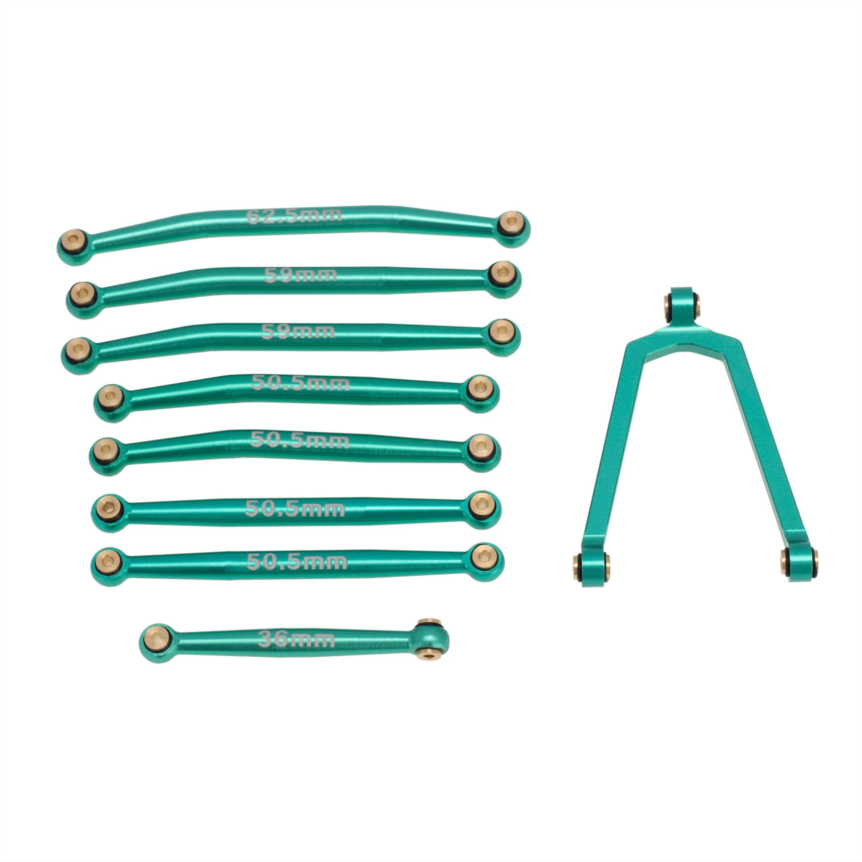 MEUS Racing Aluminum Alloy Link and Steering Rod Kit for Axial SCX24 B ...