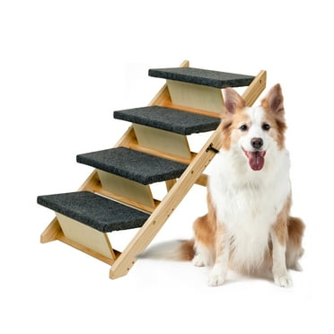 Dog Car Stairs, Folding Dog Ramp for Large Dogs, Aluminum Frame Pet ...