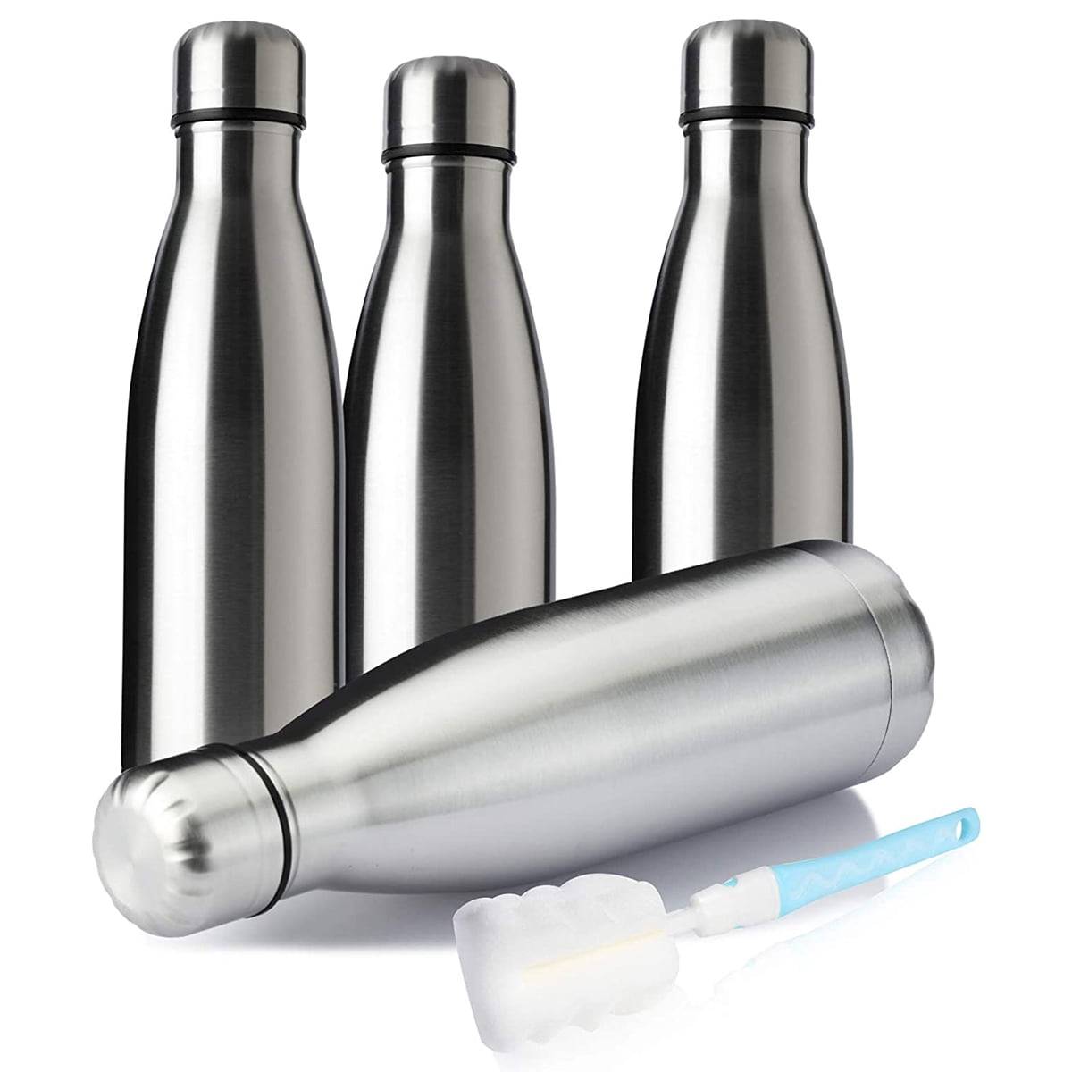 MEWAY 17oz Insulated Stainless Steel Water Bottle, Double Wall Metal ...