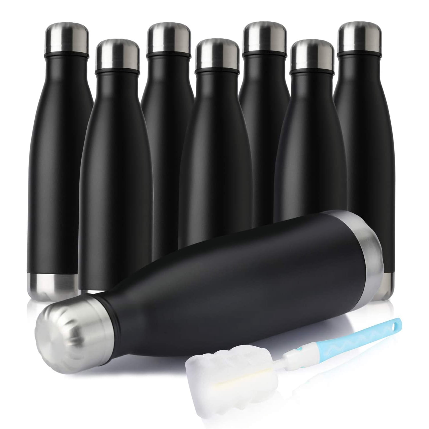 MEWAY 17oz Leak-Proof Stainless Steel Water Bottle, Double Wall Vacuum ...