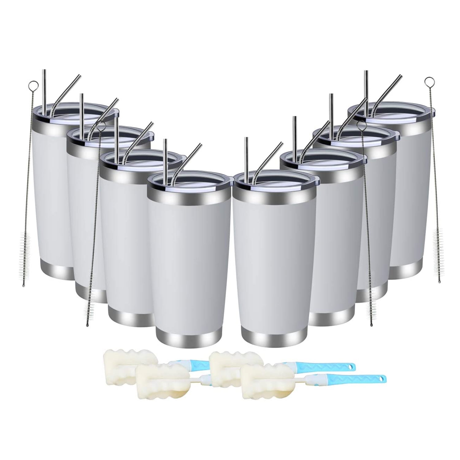 MEWAY 20oz Stainless Steel Tumblers, Vacuum Insulated, Powder Coated ...