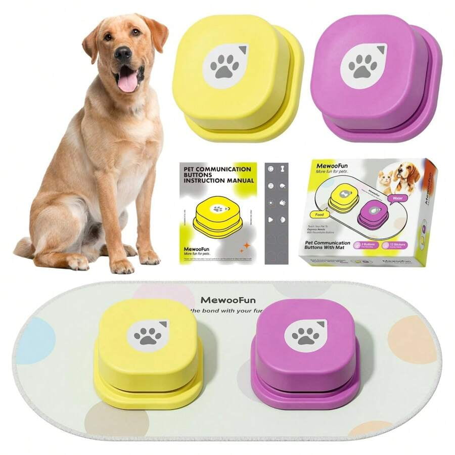MEWOOFUN Dog Buttons For Communication Talking Dog Buttons Set Dog ...