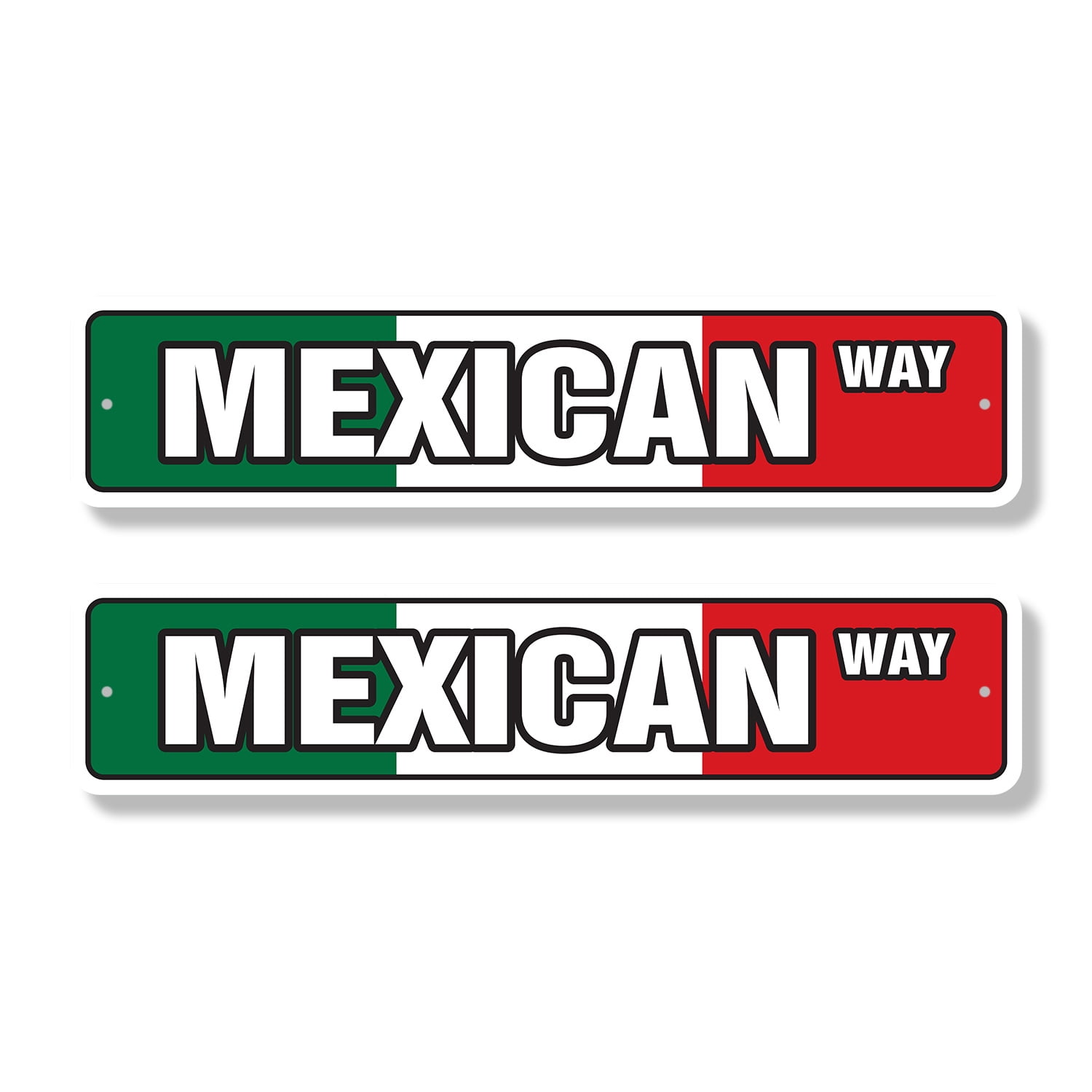 MEXICAN FLAG Classic Street Sign (2 Pack) mexico mexicana flags ...