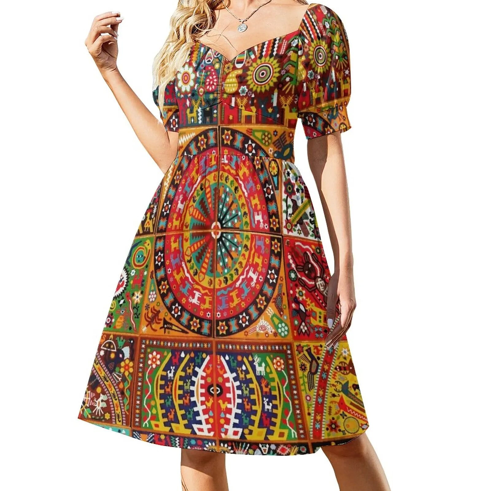 MEXICO ART Dress women dress prom clothes summer dress woman 2024 ...