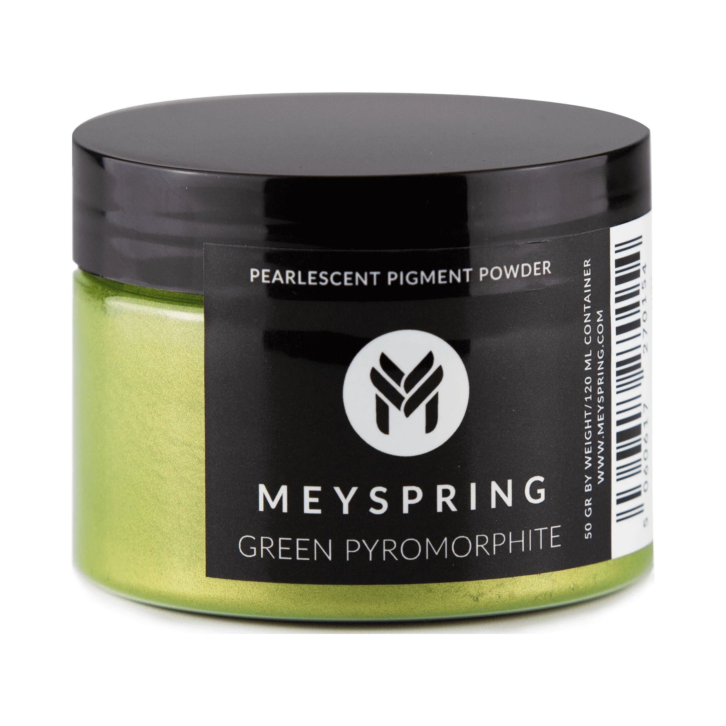 MEYSPRING Mica Pigment Powder for Epoxy Resin Art Green Pyromorphite 50 ...