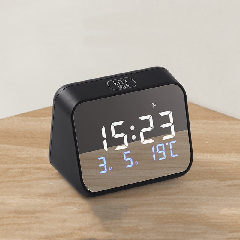 MEZ01 2025 Digital Alarm Clock Loud Alarm Teperature Date Dual Alarms ...