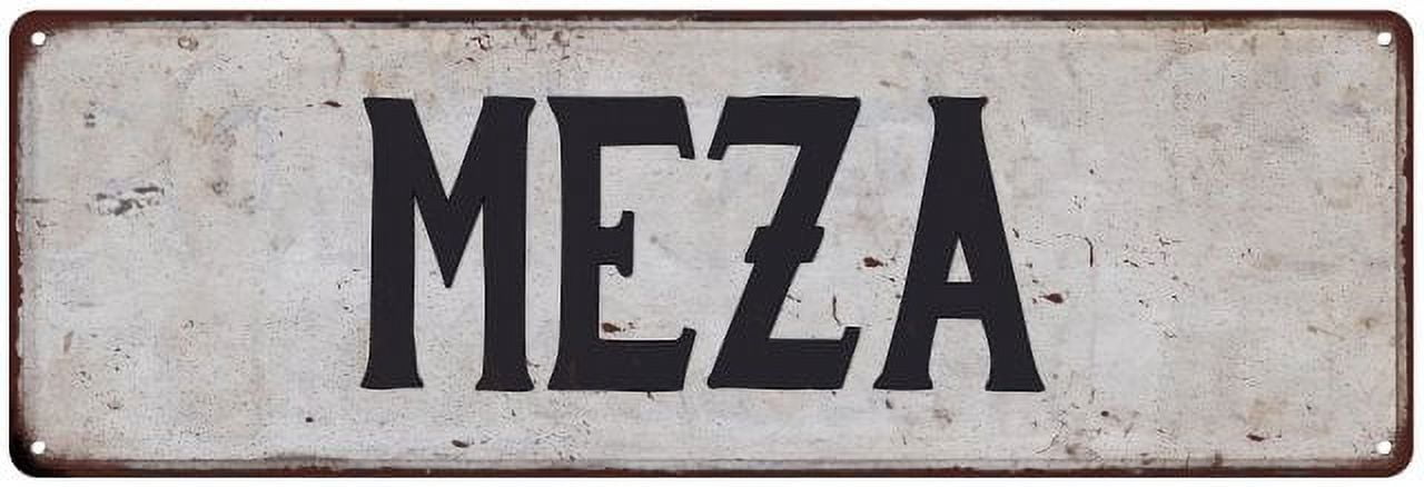 MEZA Vintage Look Gift Rustic Chic Metal Sign 6x18 206180036128 ...